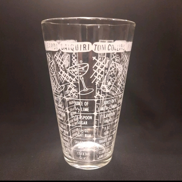 Federal | Dining | Vintage Federal Glass Cocktail Shaker Mixer W Drink ...